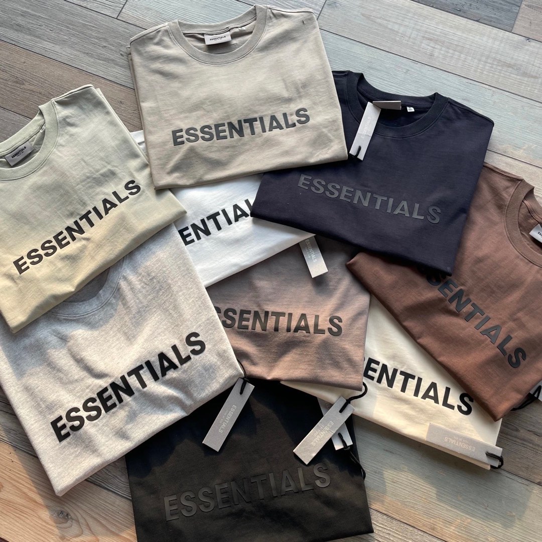 FOG Essentials Embossed Front Logo Basic Tee, Men's Fashion, Tops ...