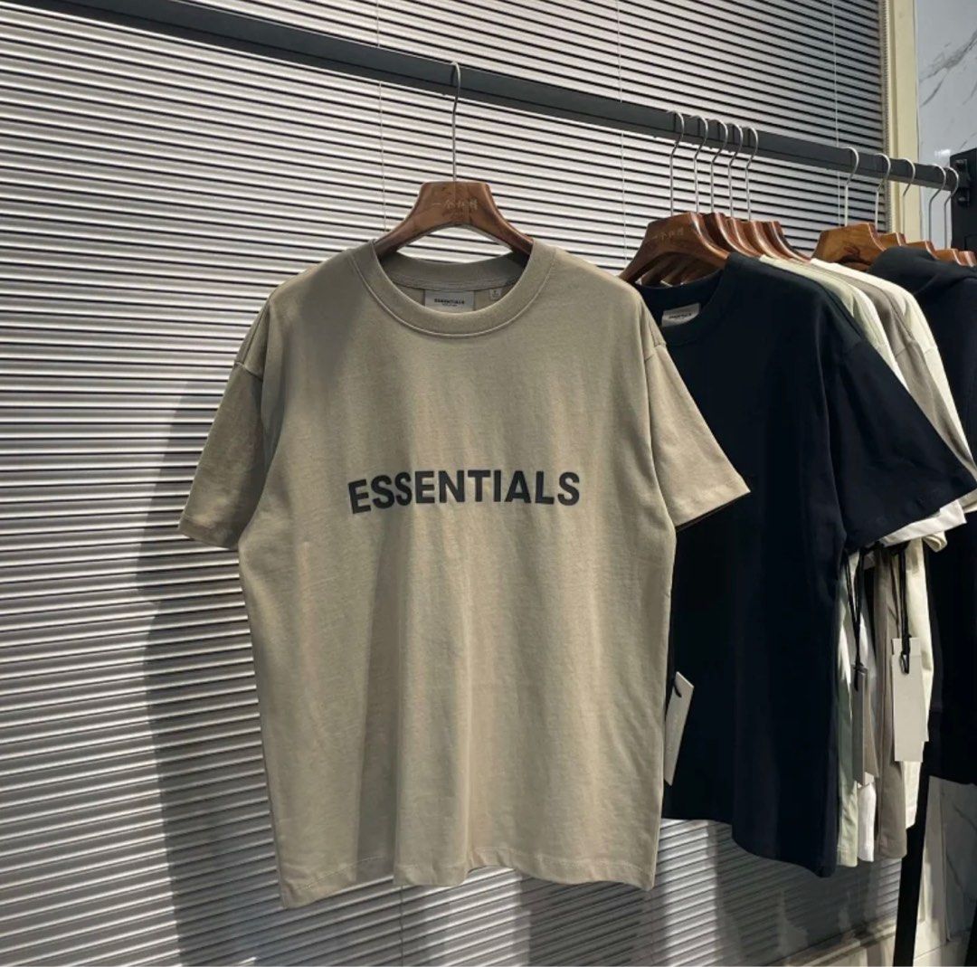 FOG Essentials Embossed Front Logo Basic Tee, Men's Fashion, Tops ...