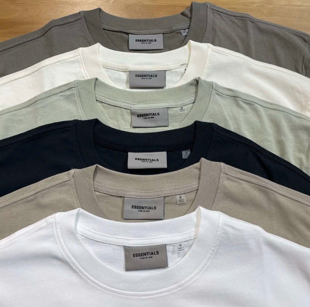 FOG Essentials Embossed Front Logo Basic Tee, Men's Fashion, Tops ...