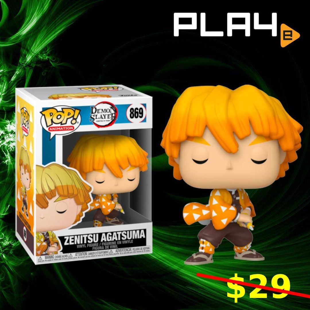 Funko POP! (869) Kimetsu no Yaiba - Zenitsu Agatsuma (7102157) Brand ...