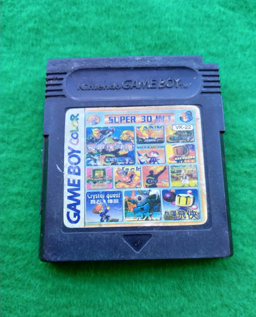 Gameboy Color cartridge "30 in 1", Video Gaming, Video Games, Nintendo ...