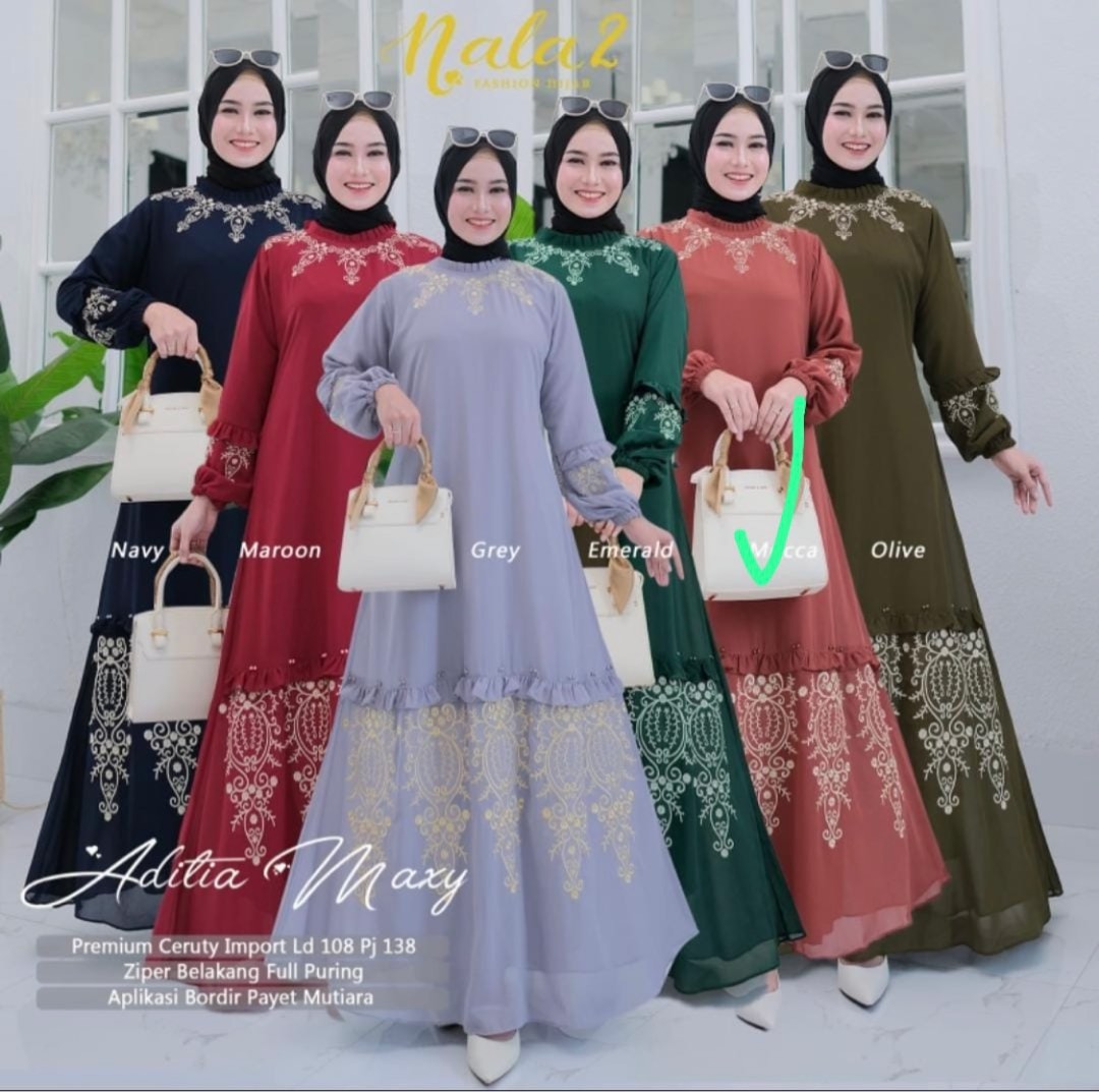 Gamis brand nala, Fesyen Wanita, Muslim Fashion, Lainnya di Carousell