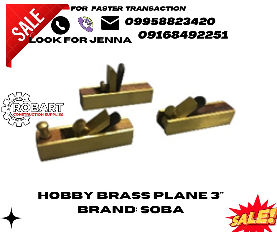 HOBBY BRASS PLANE 3'', Commercial & Industrial, Construction Tools ...