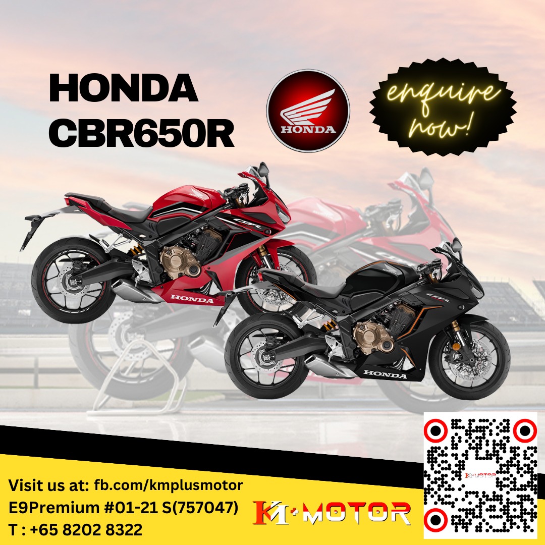 HONDA CBR650R BRAND NEW SPORTSBIKE INLINE 4 650CC CLASS 2 BIKE MOTOR ...