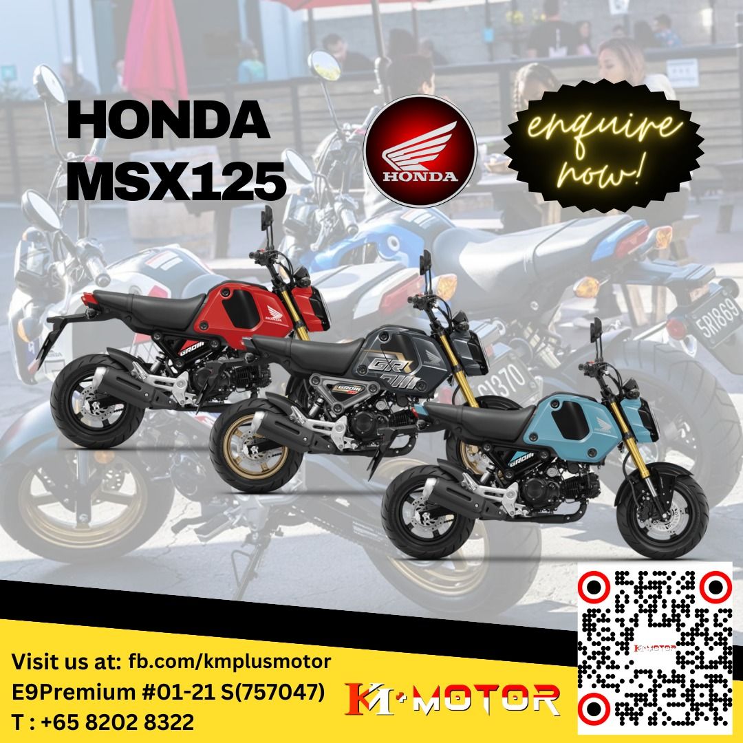 HONDA MSX125 BRAND NEW GROM MINI MOTO CLASS 2B STREET ROAD BIKE MOTOR ...
