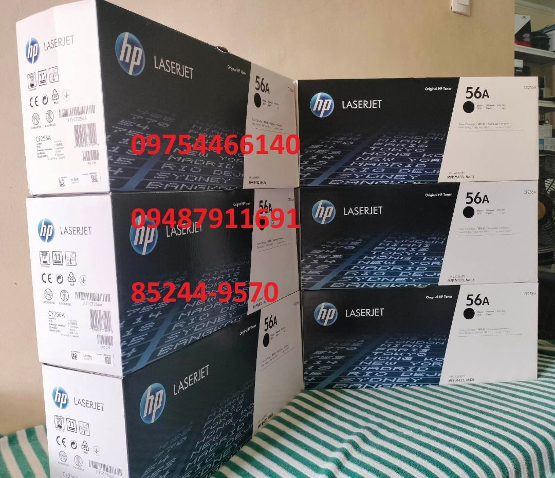 HP 56A Black Original LaserJet Toner Cartridge (CF256A), Computers ...