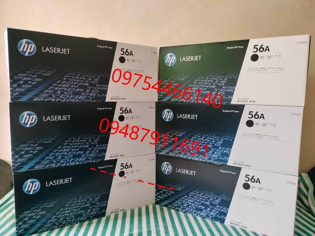 HP 56A Black Original LaserJet Toner Cartridge (CF256A), Computers ...