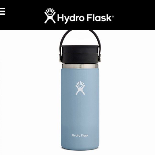 HYDRO FLASK 16 oz Rain Wide Mouth W/ Flex Sip Lid, Furniture & Home ...