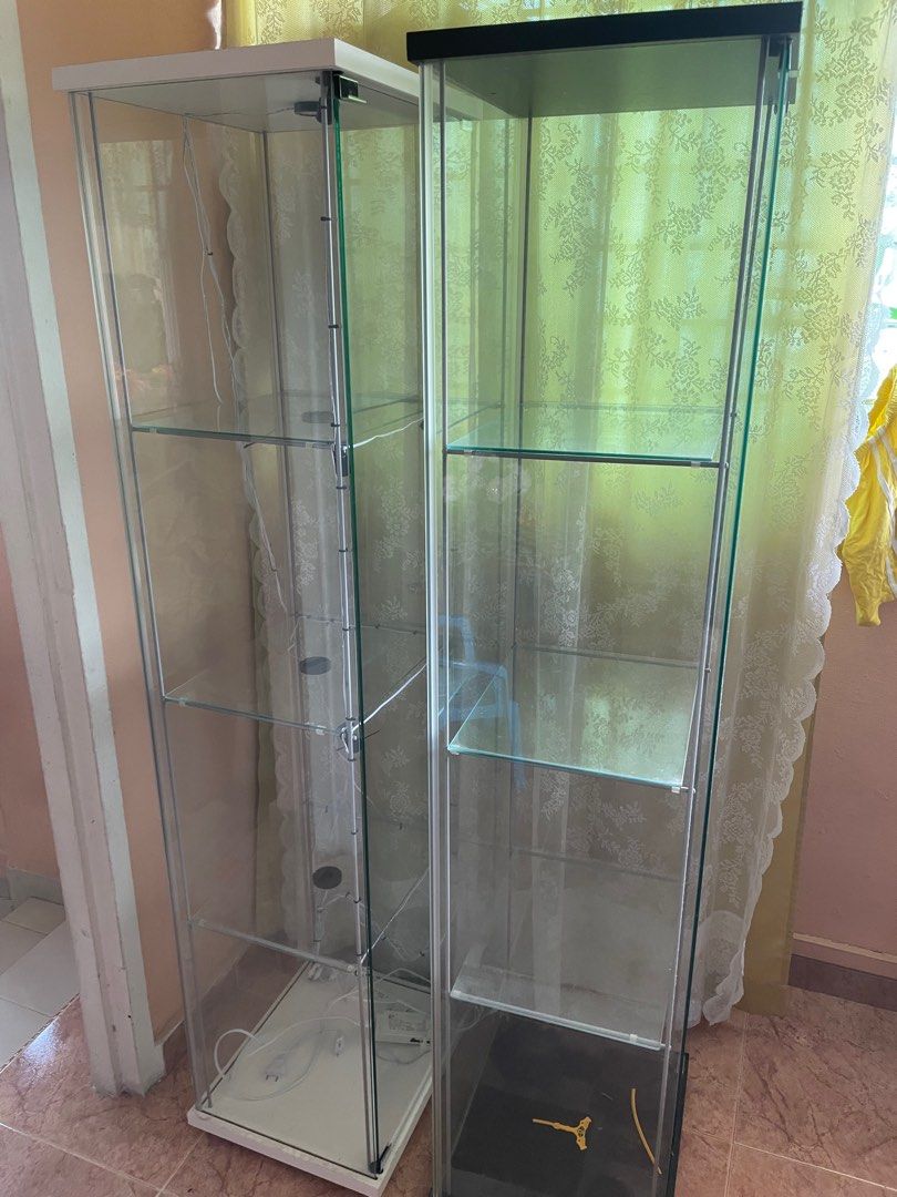 IKEA DETOLF DISPLAY CABINET., Furniture & Home Living, Furniture ...
