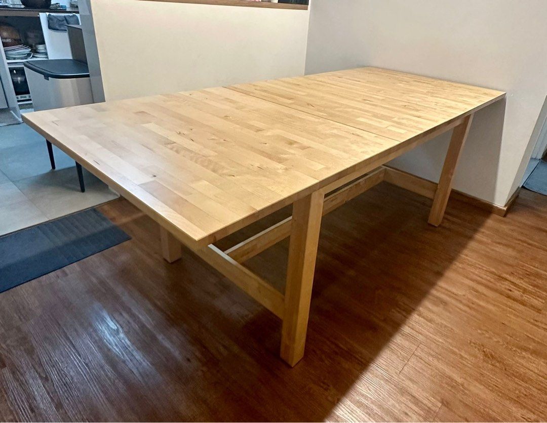 Ikea Extendable table, Furniture & Home Living, Furniture, Tables ...