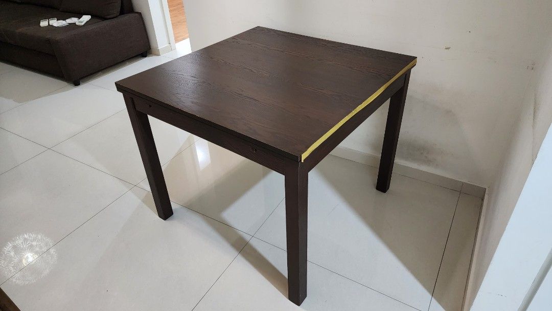 IKEA 90cm square table Sale until 16Feb2023, Furniture & Home Living ...