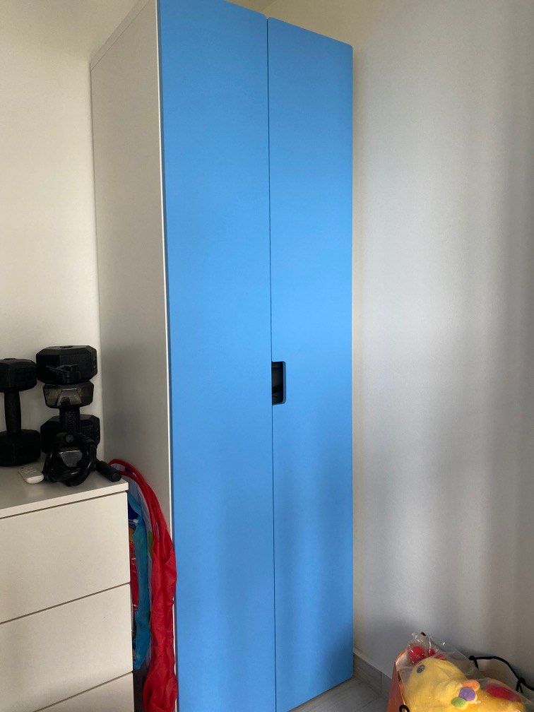 IKEA Stuva Malad Wardrobe Blue Kids, Babies & Kids, Baby Nursery & Kids ...