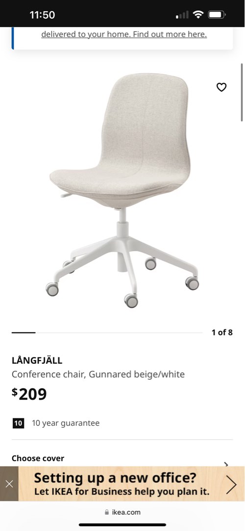 IKEA work chair, Furniture & Home Living, Furniture, Chairs on Carousell