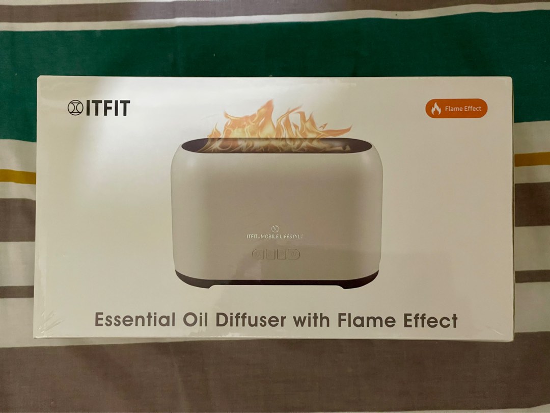ITFIT Essential Oil Diffuser with Flame Effect, 家庭電器, 其他家庭電器 - Carousell