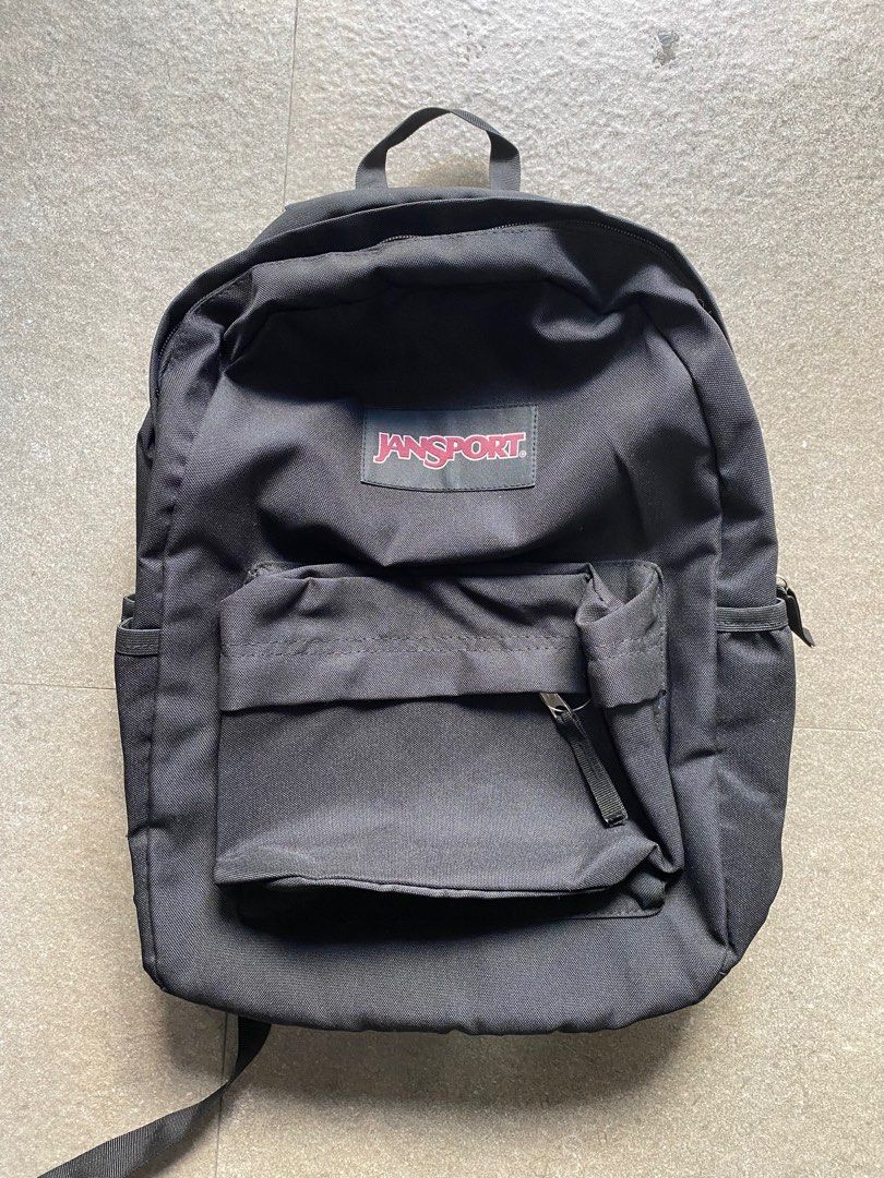 JANSPORT BLACK BACKPACK, Men's Fashion, Bags, Backpacks on Carousell