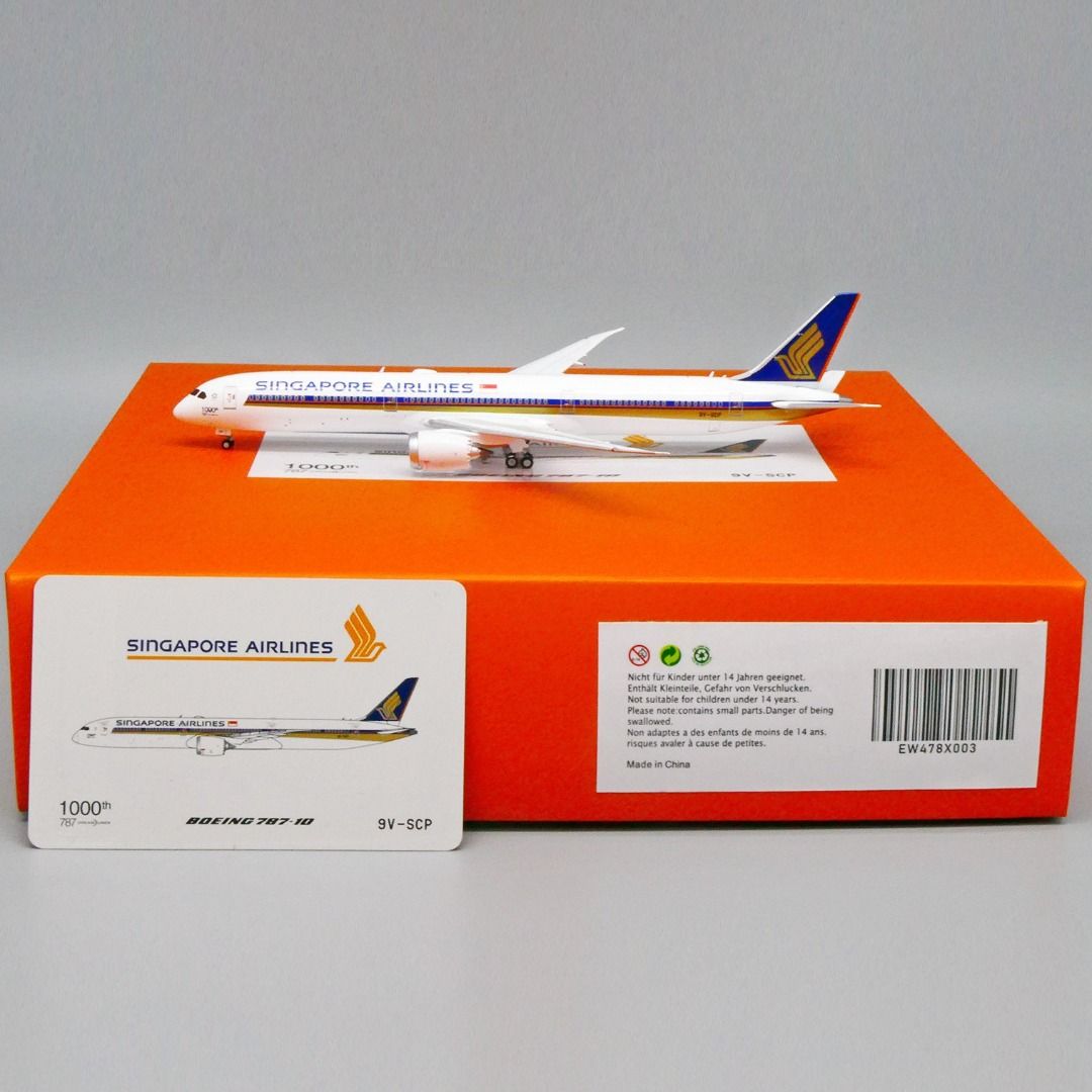 JC WINGS SINGAPORE AIRLINES BOEING B787-10 9V-SCP 1000TH BOEING 787 ...