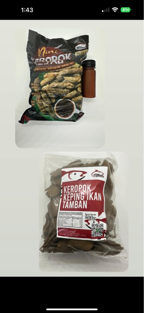 keropok lekor dan keropok keping original Terengganu, Food & Drinks ...