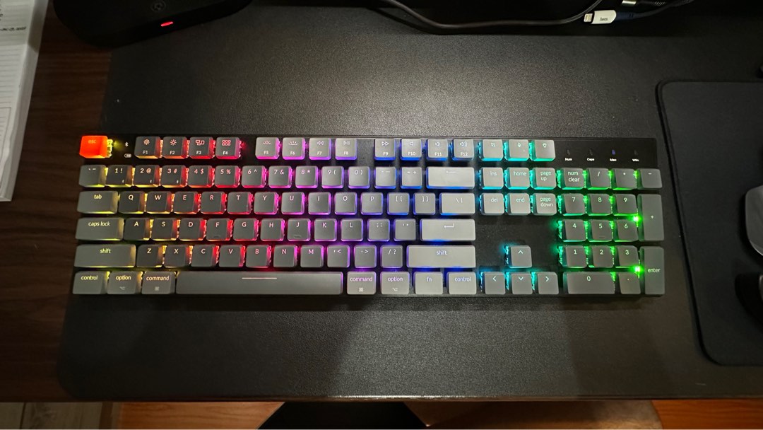 Keychron RGB K1 v4 Full Size Low Profile Mechanical Keyboard (Brown ...