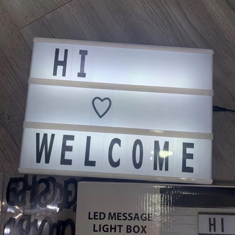 LED Light Box Message Alphabet A4 size, Furniture & Home Living, Home ...