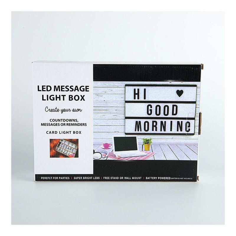 LED Light Box Message Alphabet A4 size, Furniture & Home Living, Home ...