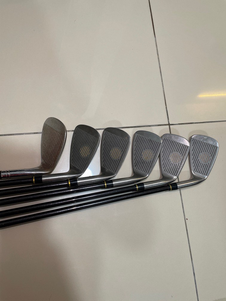 Left hand Mega Iron 5 - 9 & SW, Sports Equipment, Sports & Games, Golf ...