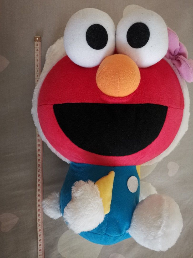 Limited crossover Elmo x Hello Kitty plush toy, Hobbies & Toys, Toys ...