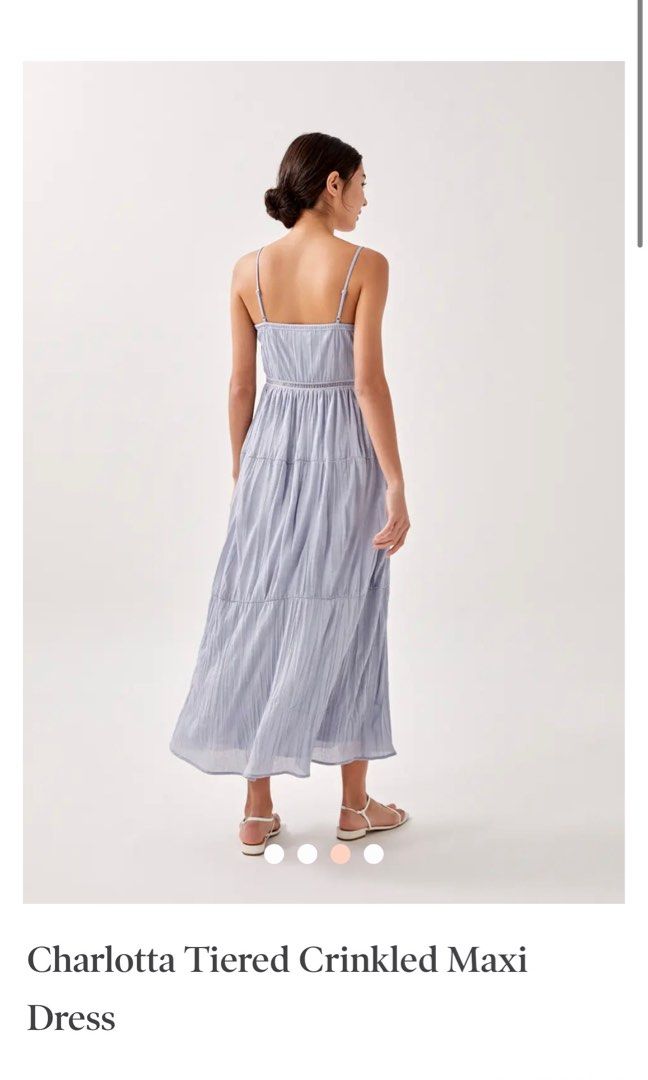 Love Bonito Charlotta Tiered Wrinkled Maxi Dress, Women's Fashion ...