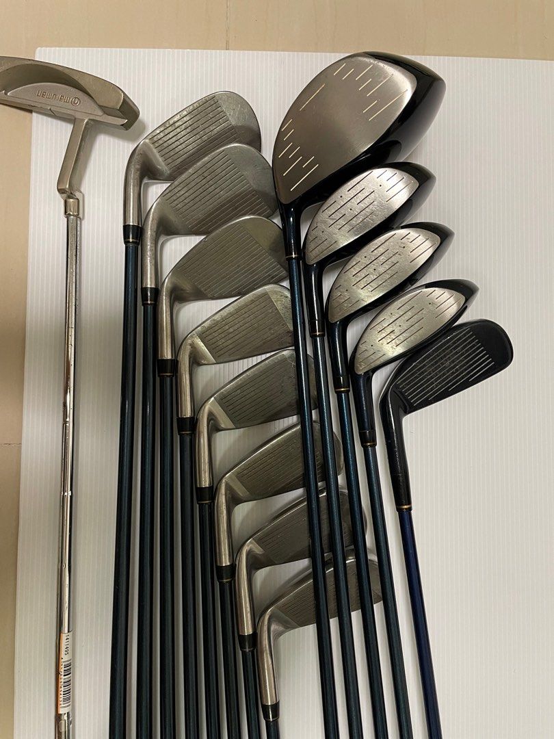 Maruman Verity RV2 Complete Golf Set+Woods 1/3/5/7+ Maruman Hybrid M4 ...