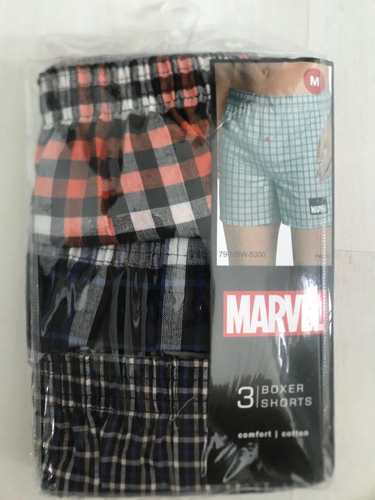 Marvel boxers, Men's Fashion, Bottoms, New Underwear on Carousell