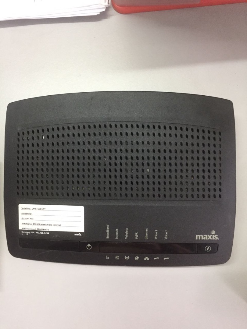 Maxis router wifi, Computers & Tech, Parts & Accessories, Networking on ...