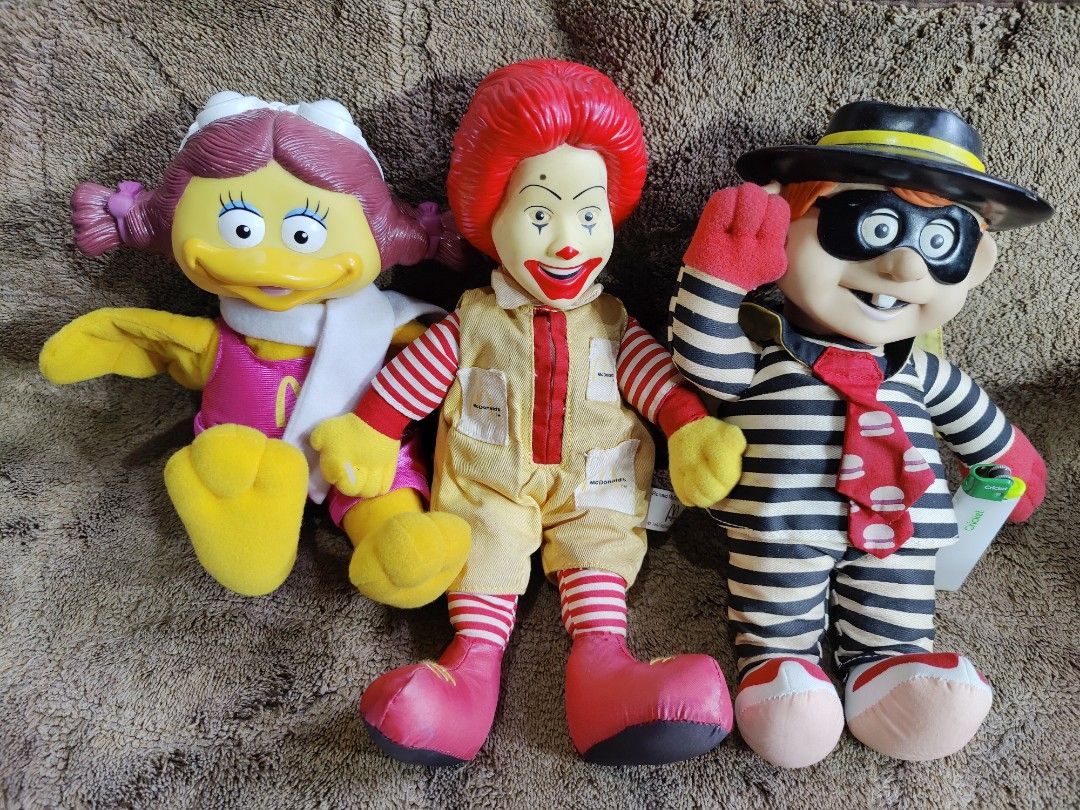 McDonald's Toys / Ronald, Birdie and Hamburglar / Set of 3 / Vintage ...