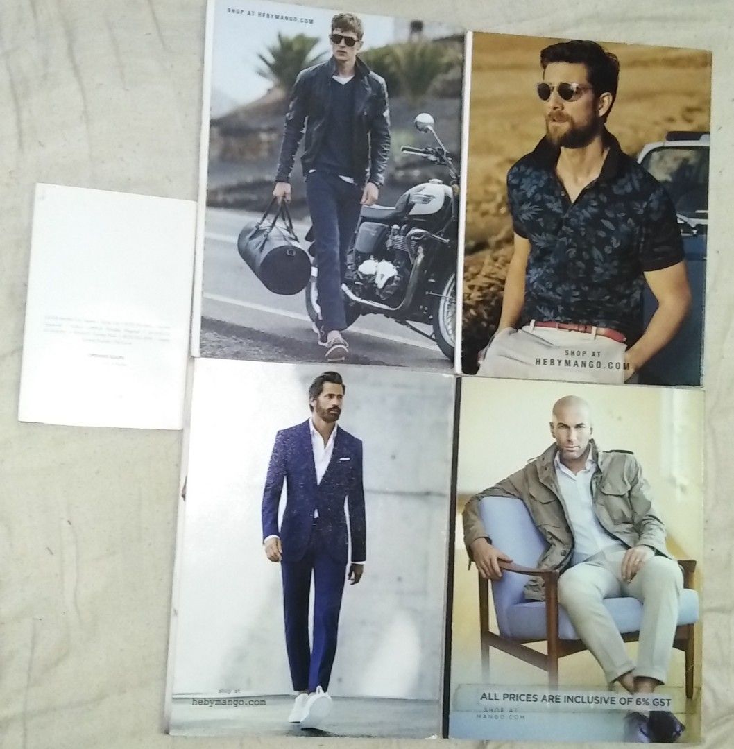 魅力写真Men fashion magazine (mango and he), Hobbies & Toys, Books ...