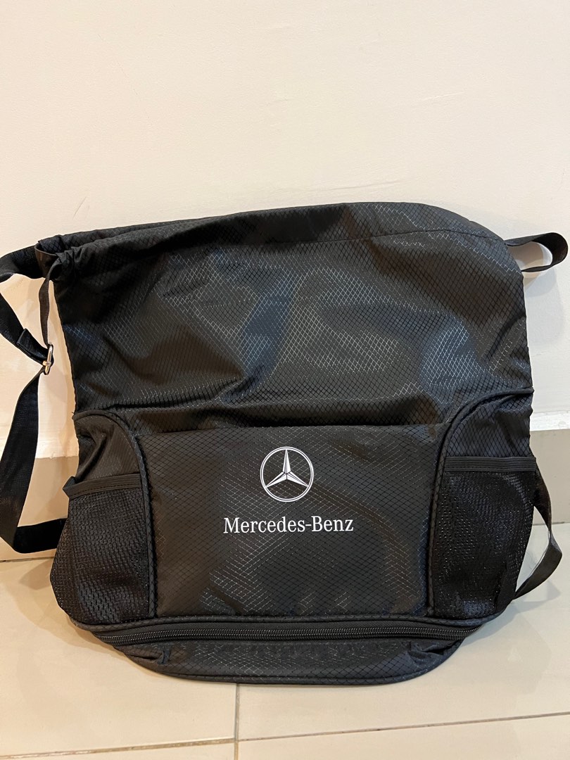 Mercedes Benz Utility Backpack with Shoes Compartment, Men's Fashion ...