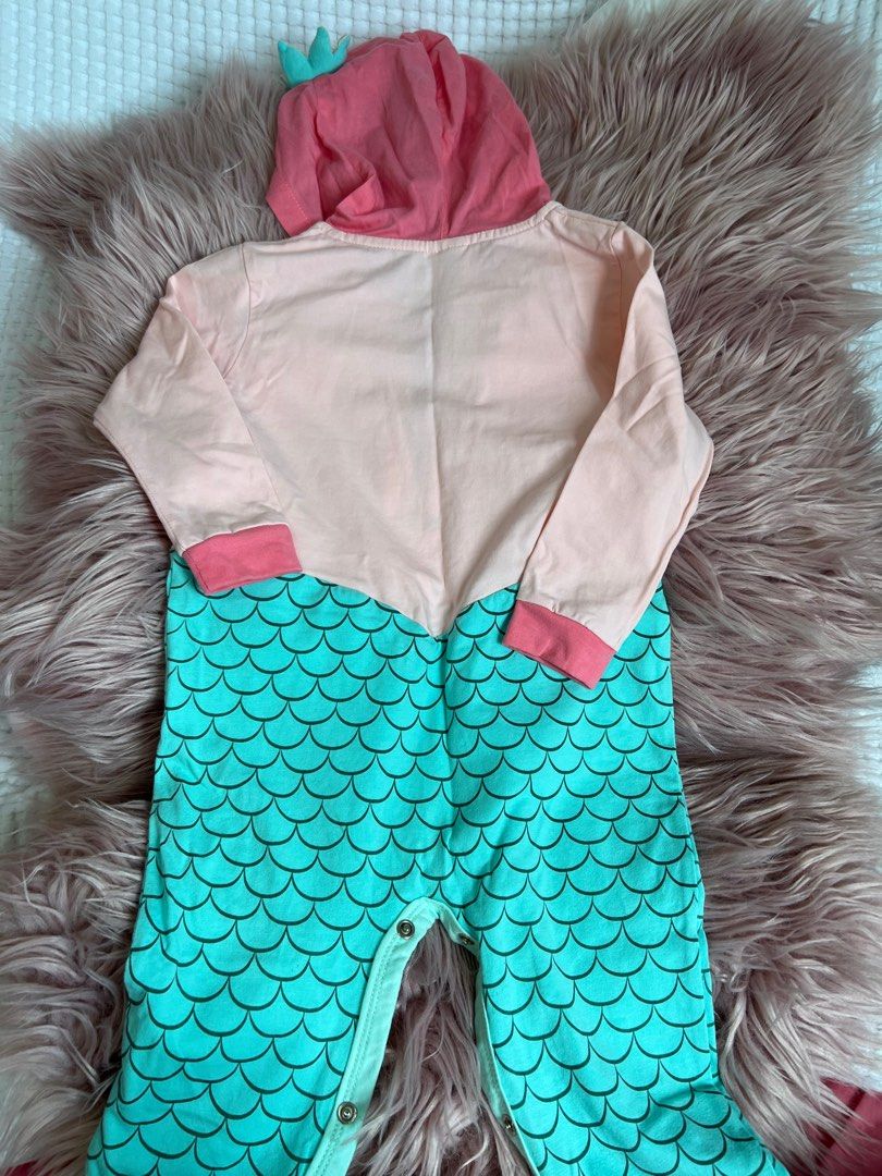 Mermaid Jumper Pajamas, Babies & Kids, Babies & Kids Fashion on Carousell