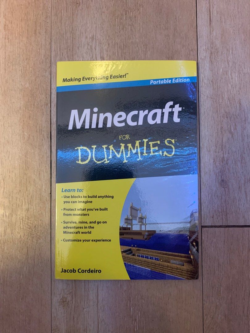 Minecraft for Dummies x4 + Minecraft Strategies x1, 興趣及遊戲, 書本 & 文具, 小朋友 ...