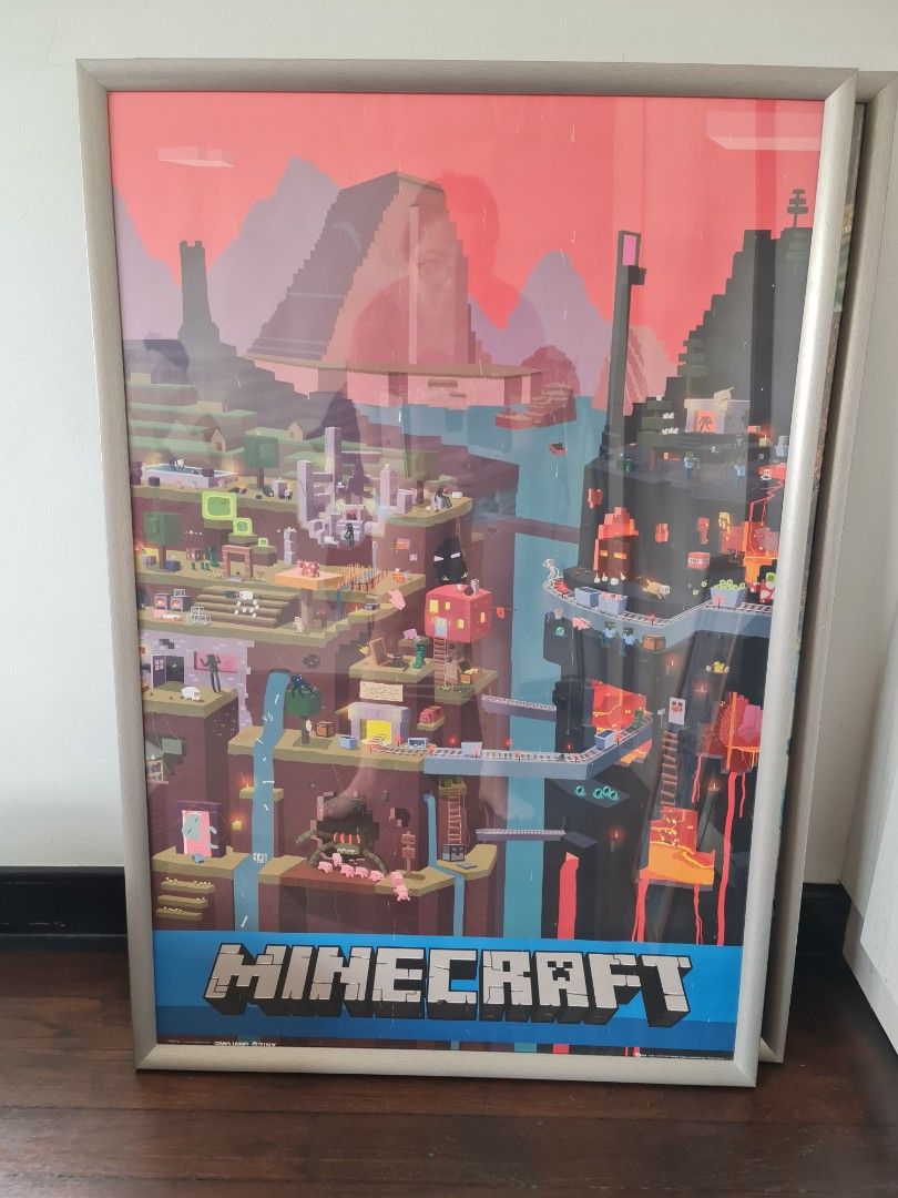 MINECRAFT Poster, Hobbies & Toys, Stationery & Craft, Art & Prints on ...