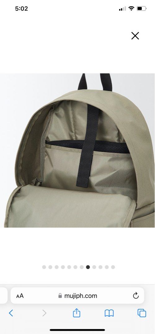 Muji Less Tiring Backpack, Women's Fashion, Bags & Wallets, Backpacks ...