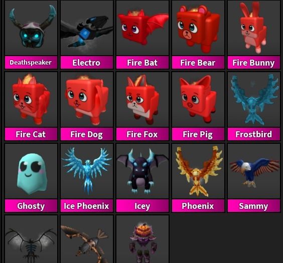 Murder Mystery 2 [MM2] Godly Pet Set, Video Gaming, Gaming Accessories ...