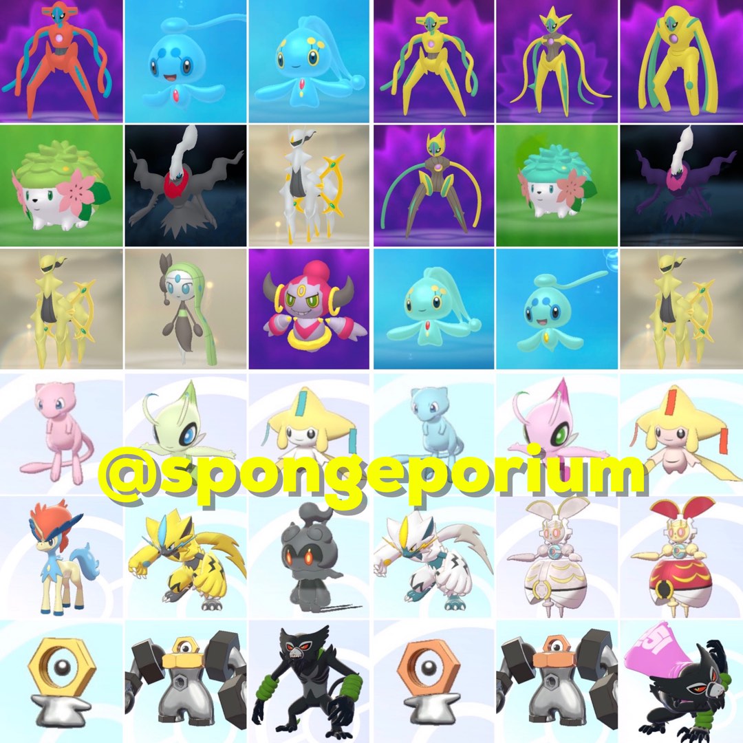 Mythical & Shiny Mythical Pokemon (Pokemon Sword & Shield) (Nintendo ...