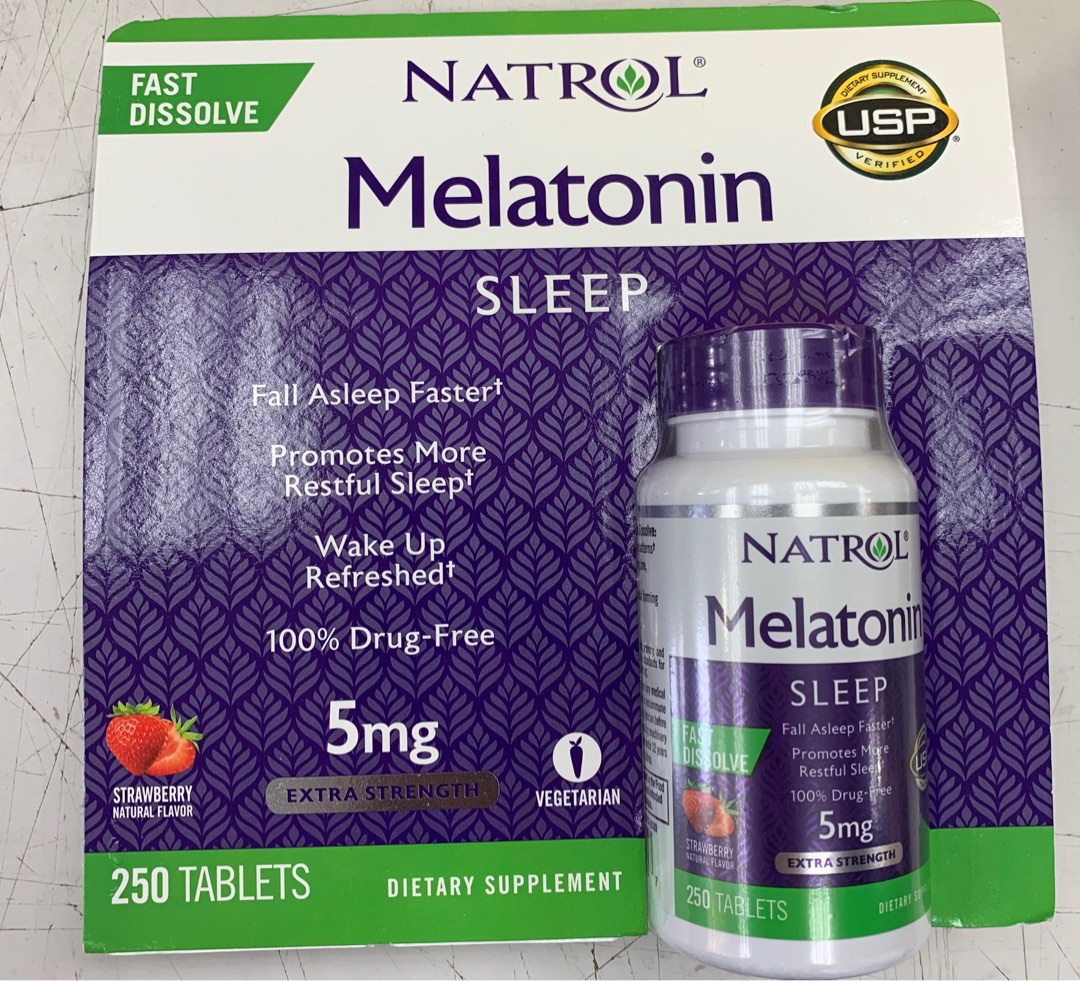 NATROL Melatonin 5mg 250 TABLETS, 健康及營養食用品, 健康補充品, 健康補充品 - 維他命及補充品 ...