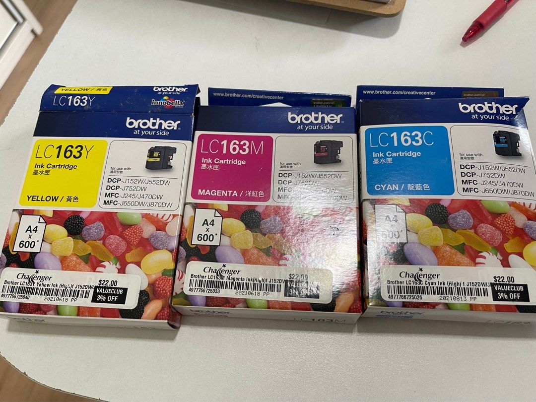 New opened original Brother Ink Cartridges.3 color, Computers & Tech ...