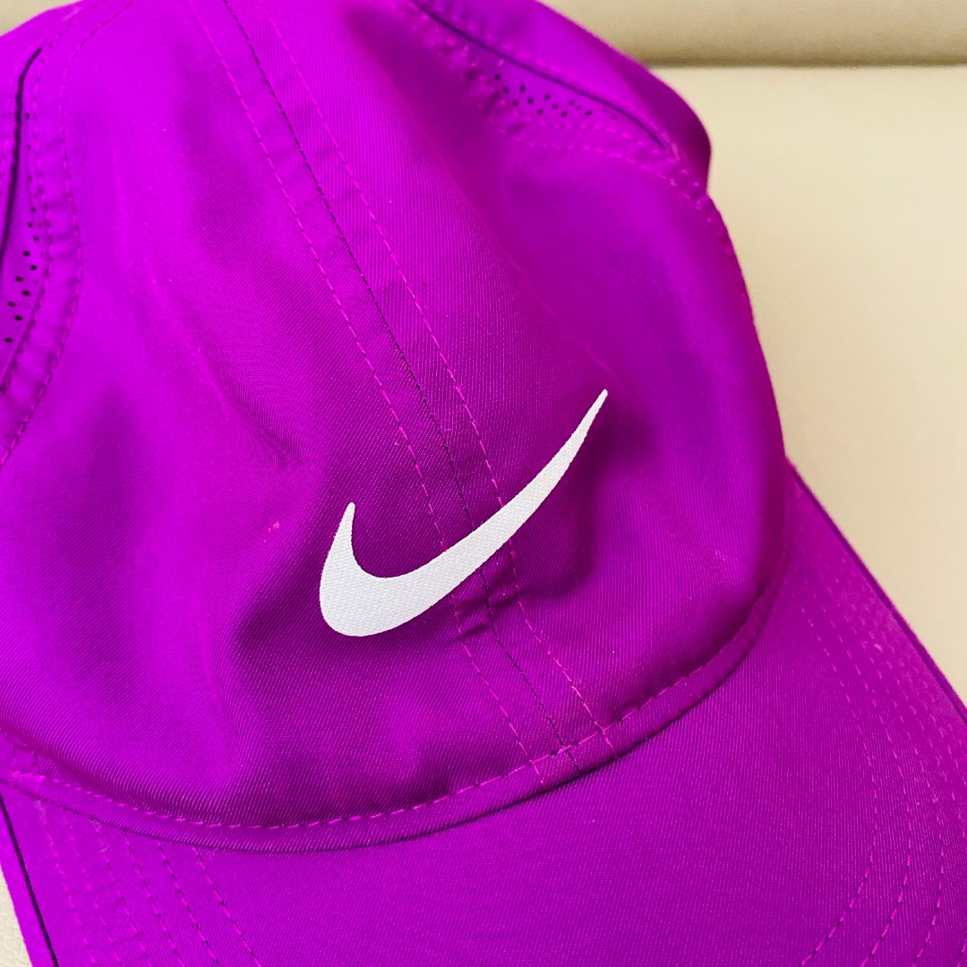 Nike Featherlight Dri Fit Violet Cap, Women's Fashion, Activewear on ...