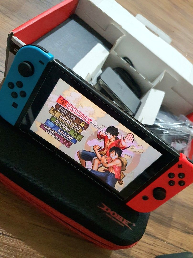 Nintendo switch V2 complete set, Video Gaming, Video Game Consoles ...