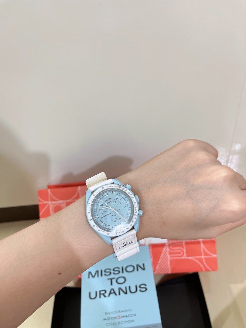 Omega Swatch Uranus, Women's Fashion, Watches & Accessories, Watches on ...