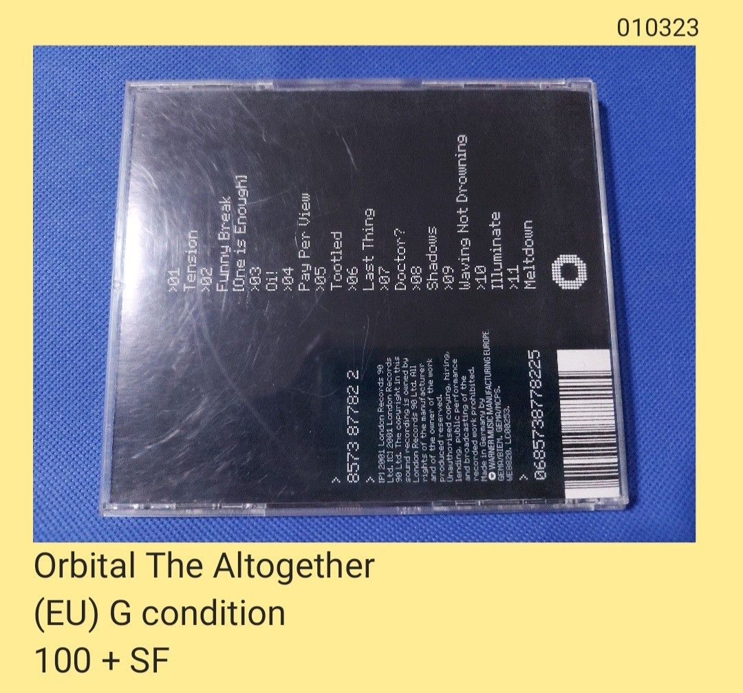 Orbital The Altogether CD (unsealed), Hobbies & Toys, Music & Media ...