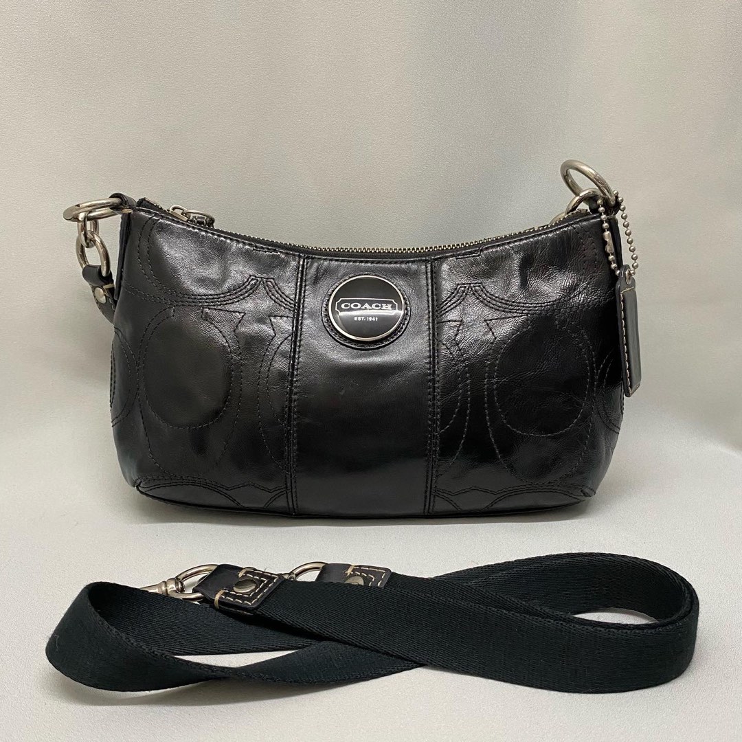 Original Coach Dark Green Two Way Bag, Luxury, Bags & Wallets on Carousell