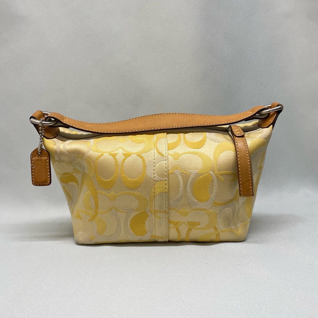 Original Coach Yellow Monogram Bag, Luxury, Bags & Wallets on Carousell