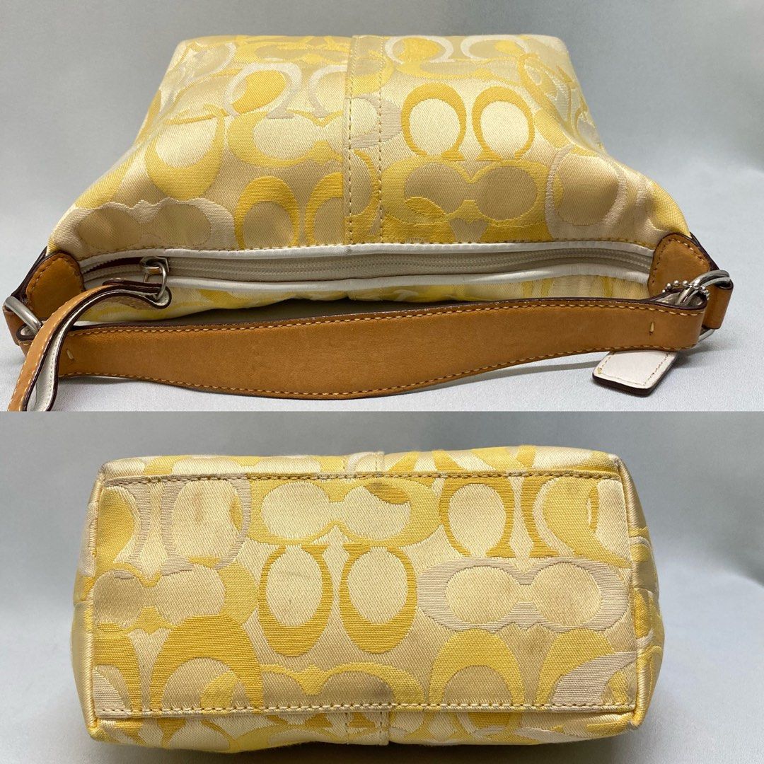 Original Coach Yellow Monogram Bag, Luxury, Bags & Wallets on Carousell