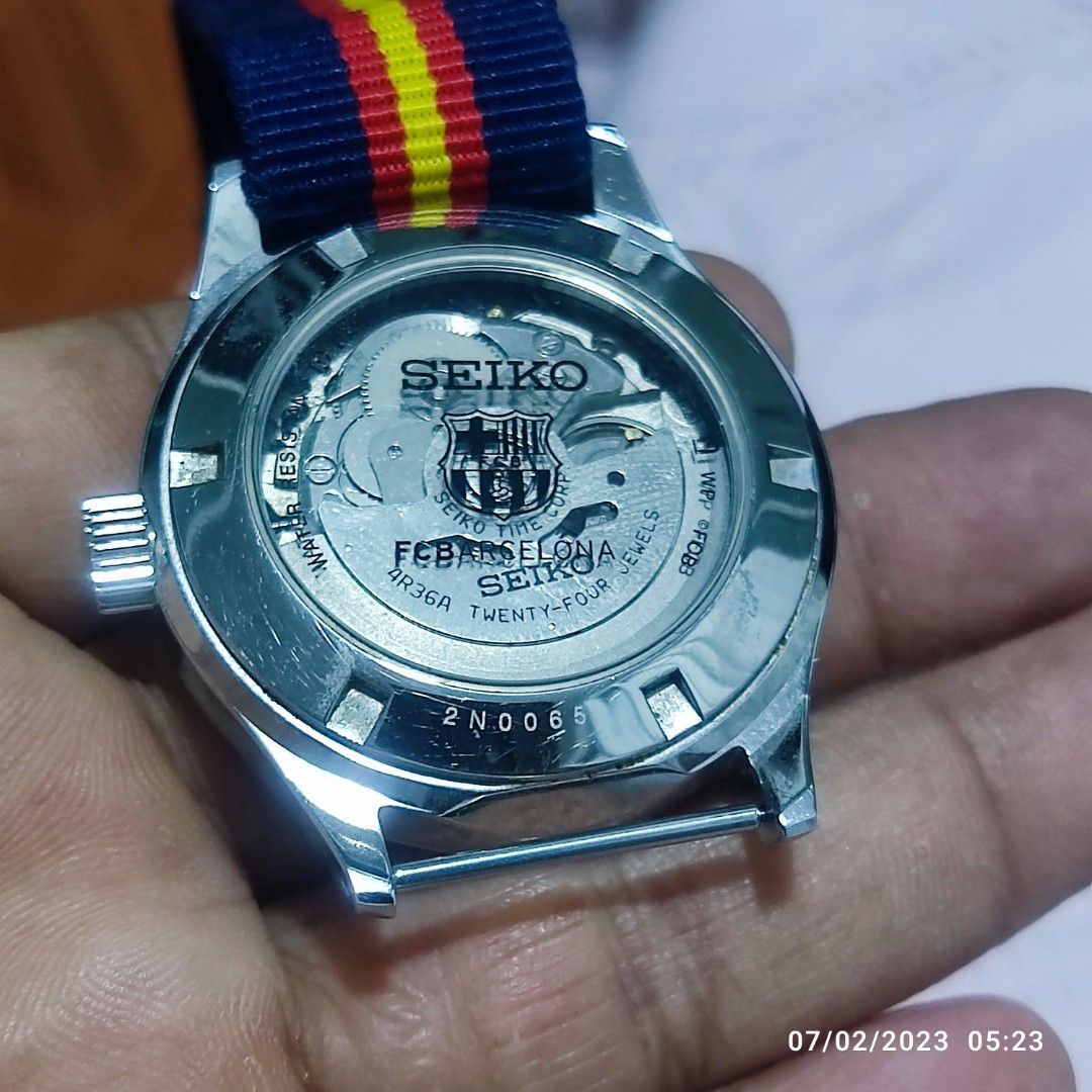 Original Seiko 5 FC Barcelona, Men's Fashion, Watches & Accessories ...
