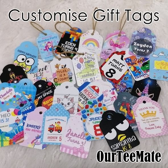 Personalised / Custom Gift Tag / Customised Gift Tag / Hang Tag For ...